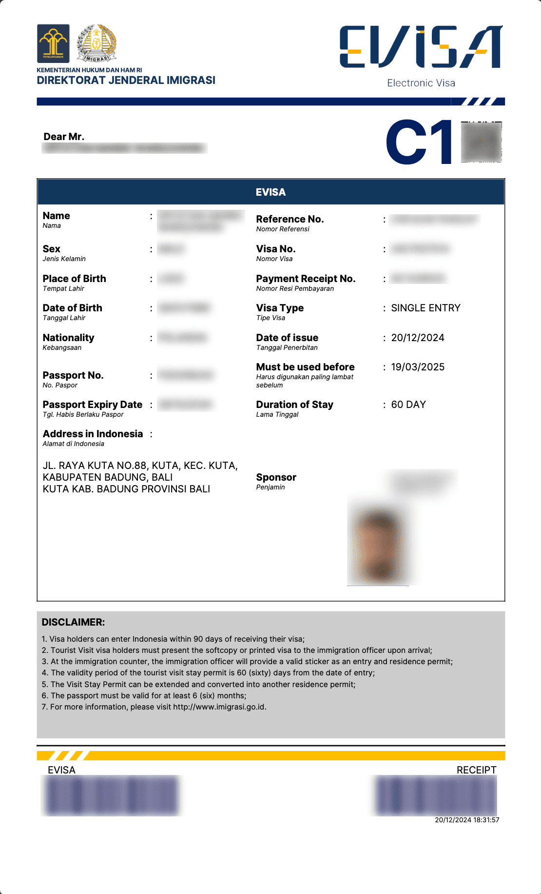 Entering Indonesia Information About Visa And Customs New Requirements